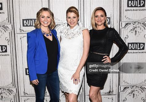 Beverley Mitchell Jodie Sweetin And Christine Lakin Attend The Build