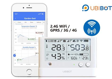 Ubibot Temperature Humidity Light Sensor By Wifi And Cellular Artofit