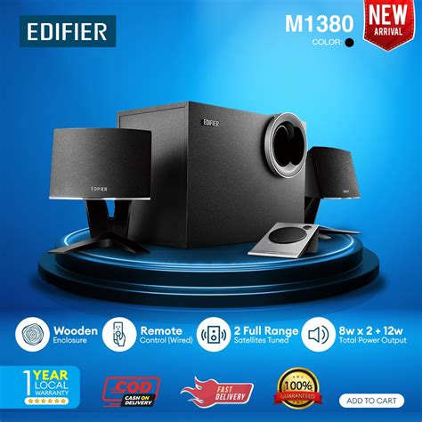Edifier M1380 21 Multimedia Speaker System With Subwoofer Shopee