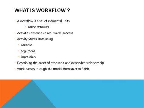 Introduction To Windows Workflow Foundation 4 0 Ppt