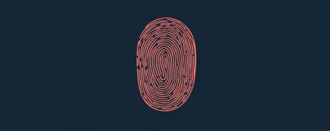 Digital Fingerprint Scan Icon On A Futuristic Background Illustrating