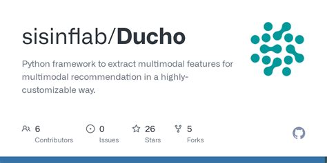 ducho demos demo recsys readme md at main · sisinflab ducho · github