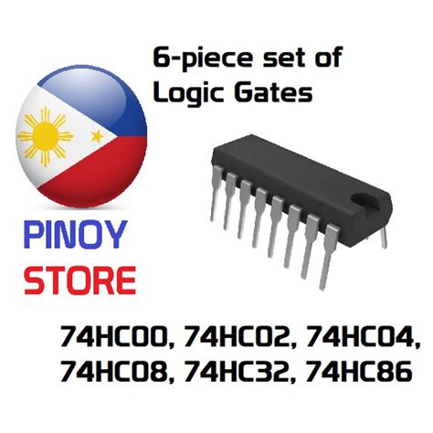 6 Pcs Logic Gate Ics 74hc Series Logic Gates Nand Nor Or And Inverter