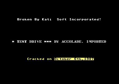 CSDb Test Drive By Kati Soft And Decibel And Eagle Soft Incorporated