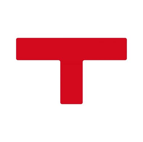 Getoolbox® T Shape Long Massive Floor Marking 50mm Red Get Getoolbox® T Shape Long Massive Floor Marking 50mm Red Get