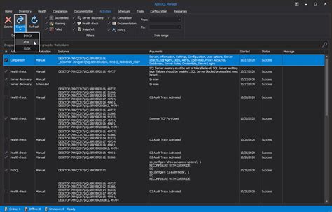 Track SQL Server Instance Activities In The SQL Manage Instance Software