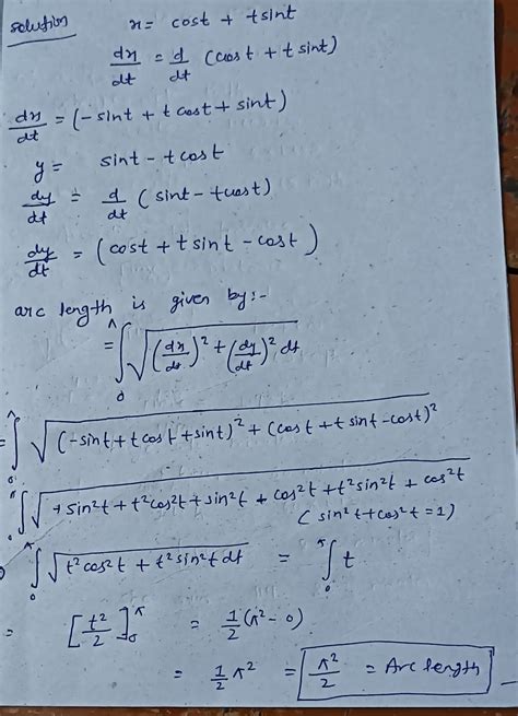 [solved] 3 given the parametric equations x cost tsint y