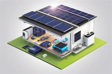 Solar Cell House Installer Hybrid Component System For Smart Home Solar
