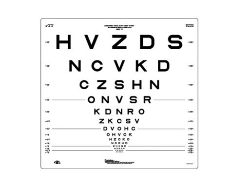 Distance Chart Etdrs R 62x65 Cm Visual Acuity Distance Visual Acuity Visus Webshop
