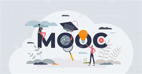 mooc or massive open online course as part of e learning tiny person