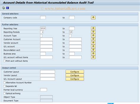 F 5A SAP Tcode Accum Clas Aud Trail Evaluation Extract Transaction Code