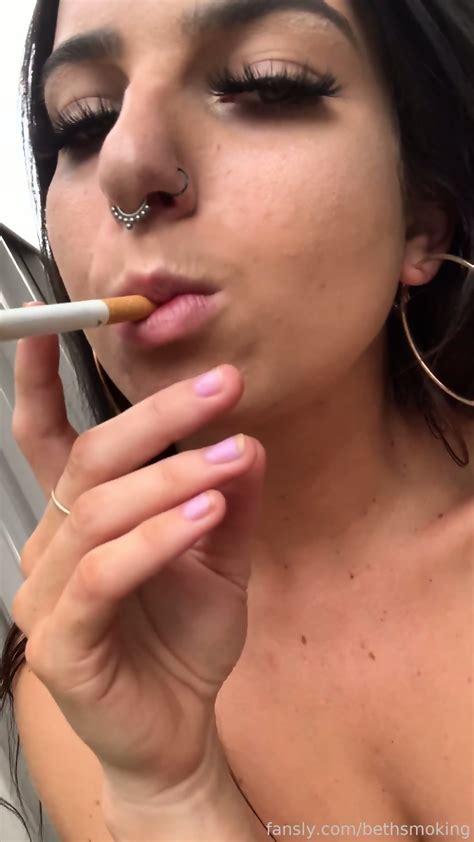 Beth Smoking Outside