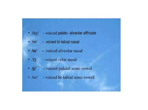 Classification Of Rp Consonants Ppt