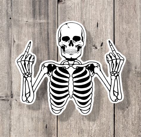 Skeleton Middle Finger Drawing The Human Skeleton Shows The Middle