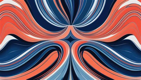 Abstract Symmetrical Wave Pattern Premium Ai Generated Image
