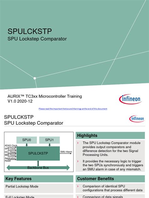 Infineon Aurix Spu Lockstep Comparator Quick Training V01 00 En Pdf Computer Engineering