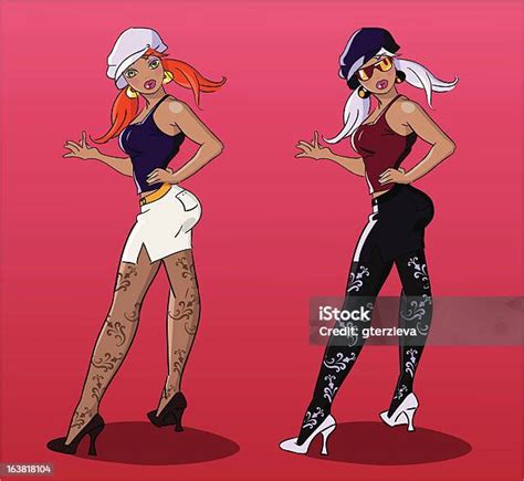 Cewek Kartun Ilustrasi Stok Unduh Gambar Sekarang Gambar Dengan