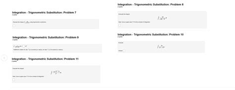 Solved Integration Trigonometric Substitution Problem Chegg