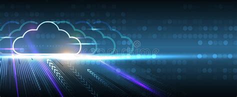 The Synergy Of Cloud Technology And Big Data Stock Vector
