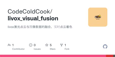 GitHub CodeColdCook livox visual fusion livox激光点云与图像数据的融合实时点云着色
