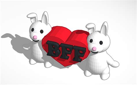 3d Design Bff Bunnies Tinkercad
