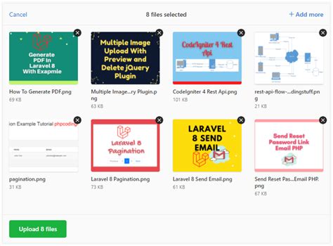 Multiple Image Upload With Preview And Delete Jquery