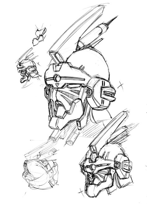 Robot Head Drawing At PaintingValley Com Explore Collection Of Robot Head Drawing