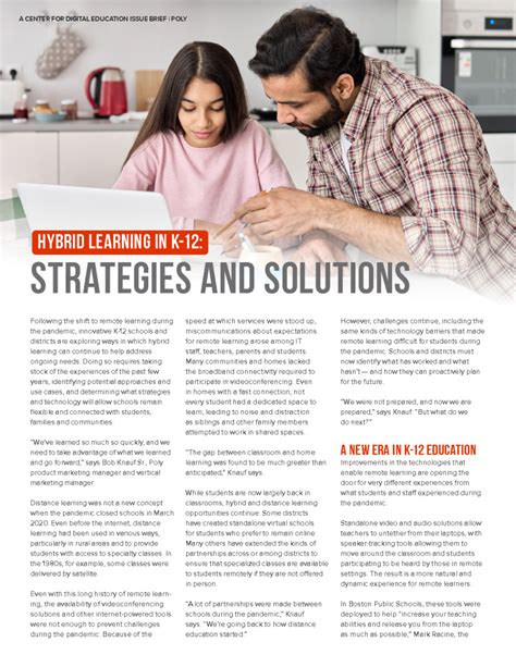 Hybrid Learning In K 12 Strategies And Solutions