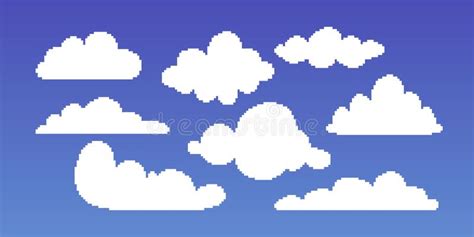 Colorful Pixel Art Flat Simple Vector Illustration Of Different Form
