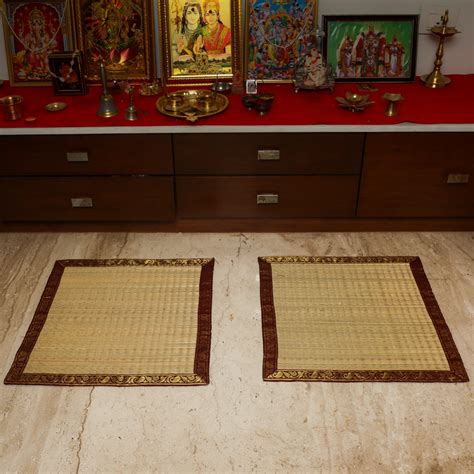 Natural Handmade Kusha Grass Pooja Aasan Mats