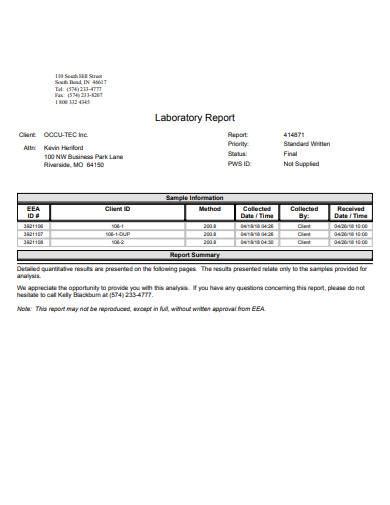 free 12 sample testing reports in pdf ms word