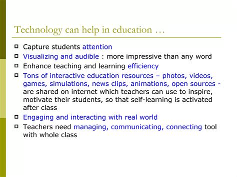 Interactive Technology In Classroom Ppt