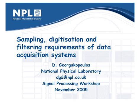 pdf sampling digitisation and filtering requirements of data