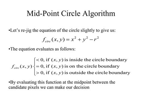Mid Point Algorithmpdf