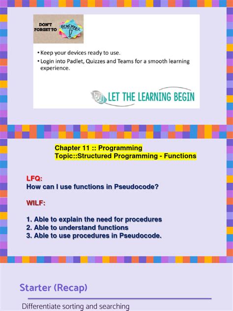 Y12 Cs T2 W4 L5 Ch11 Functions Pdf Parameter Computer