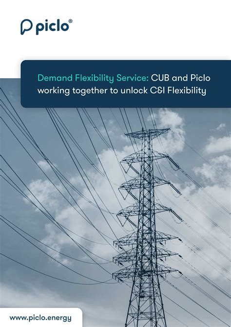 Demand Flexibility Service Piclo And Cub Working Together To Unlock Commercial And Industrial