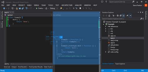 Web Essentials Style Side By Side Editing Of Typescript Files Steve