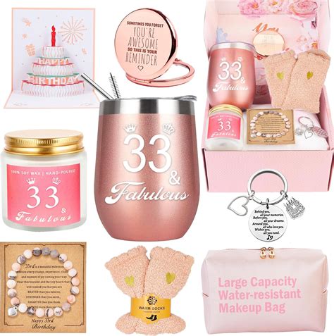 Amazon.com: 33rd Birthday Gifts for Women Her, 33 Year Old Women ...