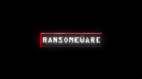 Ransomware Red Warning Error Alert Computer Virus Alert Hacking Message