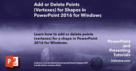 Add Or Delete Points Vertexes For Shapes In PowerPoint For Windows