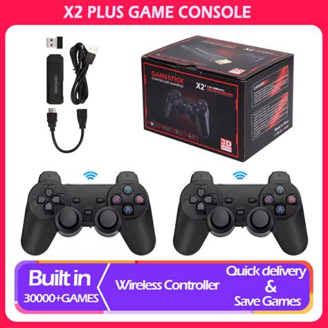 X2 Plus Gd10 Pro 4k Game Stick New 3d Hd 2 4g Retro Video Game Console Wireless Controller Tv 50