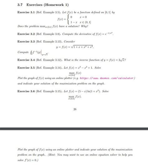 Solved Exercises Homework Exercise Ref Chegg Com