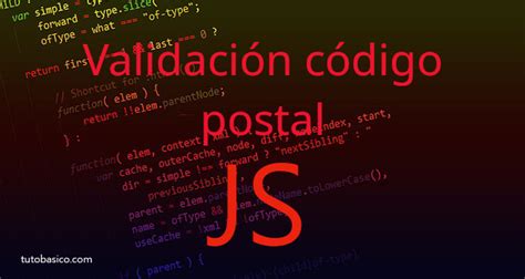 Validaciones En Javascript Código Postal Tutobasico