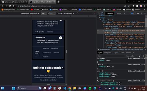 [style] responsive developer profile · issue 602 · priyankarpal