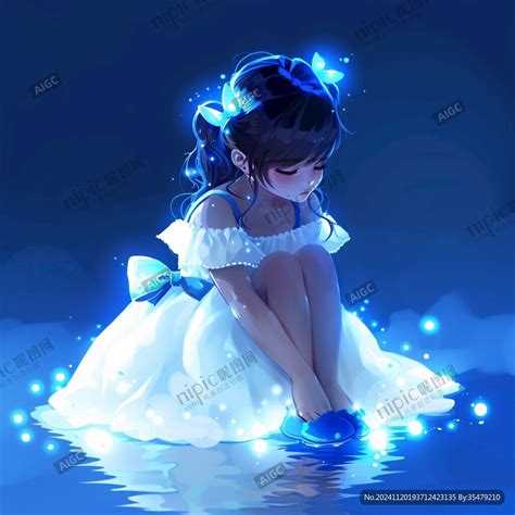 Ai创作图梦幻少女插画 蓝色女孩插画 插画梦幻女孩 蓝色系冷淡风童话卡通 儿插少女 甜美梦幻q版女孩插画 梦幻女孩插画 蓝色系女孩手绘 二次元梦幻插画 小女孩儿插 少女祈祷插画 Q版哭泣的小