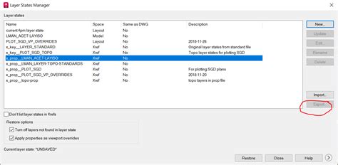importing a layer state and keeping the correct xref layers on off