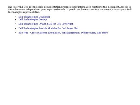 Dell Technologies Documentation Powerflex Rest Api Introduction