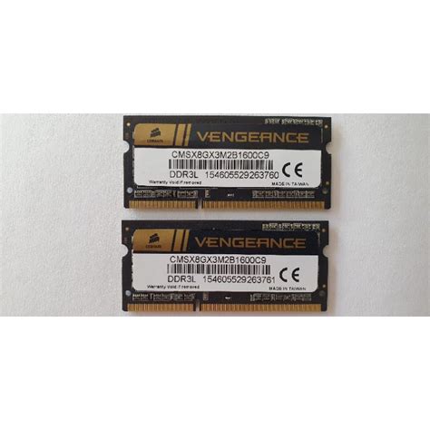 Corsair Vengeance Ddr3 8gb 2 × 4gb Ram Shopee Philippines
