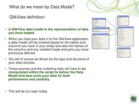 Ppt Qlikview Data Modeling Best Practices And Differences From Sql