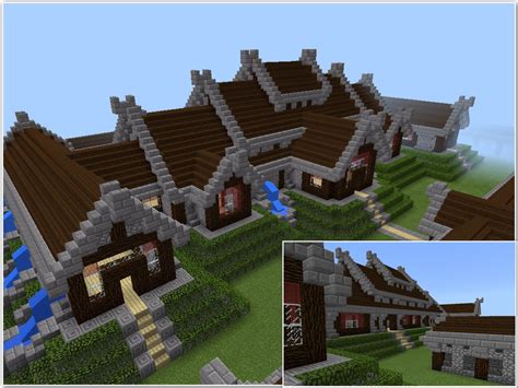 Minecraft Stone House Plans Minecraft Cobblestone House Icdk